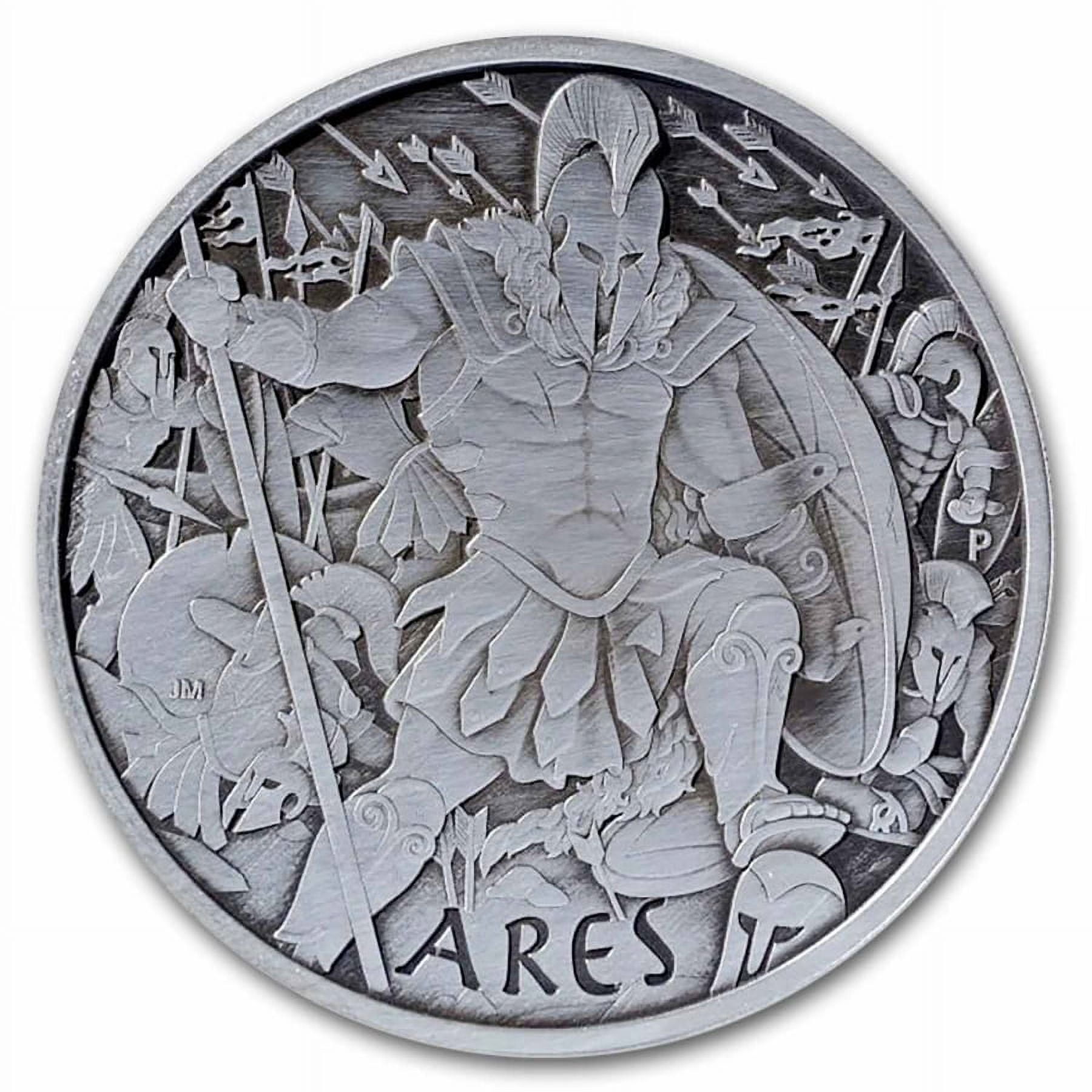 2023 Tuvalu 1 oz Silver Antiqued Gods of Olympus (Ares) - Walmart.com