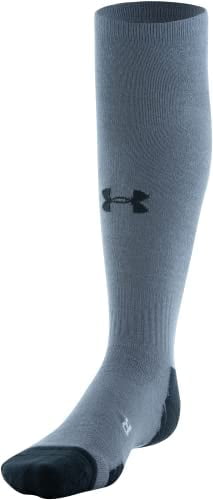 Under Armour Adult Grey OTC Polyester Mid Cushion UA Logo Team Socks Sz ...
