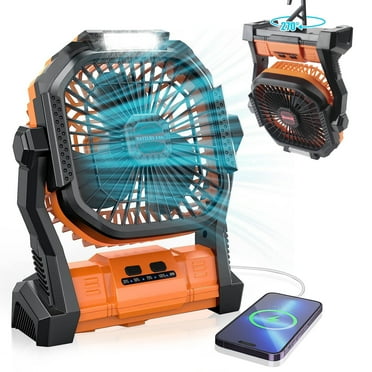 O2COOL 10 inch Battery or Electric Portable Fan, Camping Fan, Tent ...