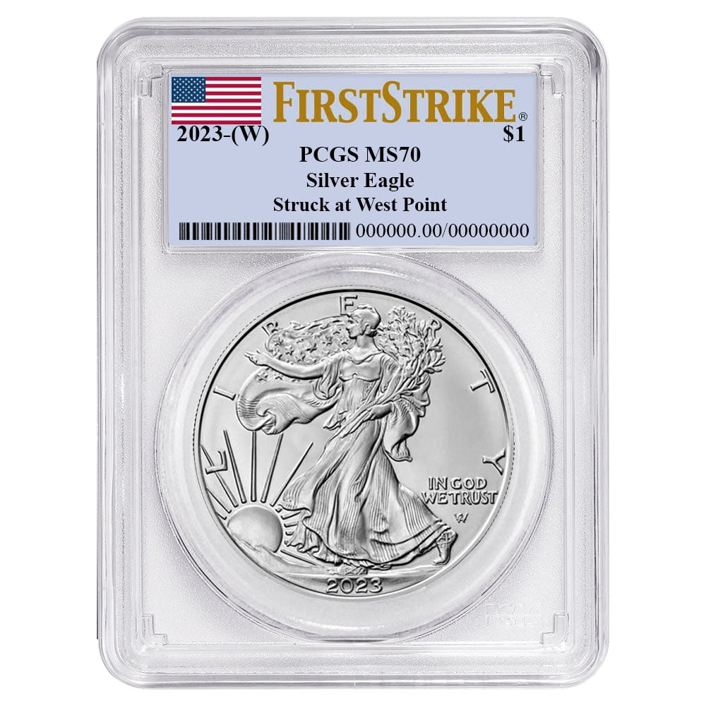 2023 (W) $1 American Silver Eagle by United States Mint, PCGS MS70 FS ...