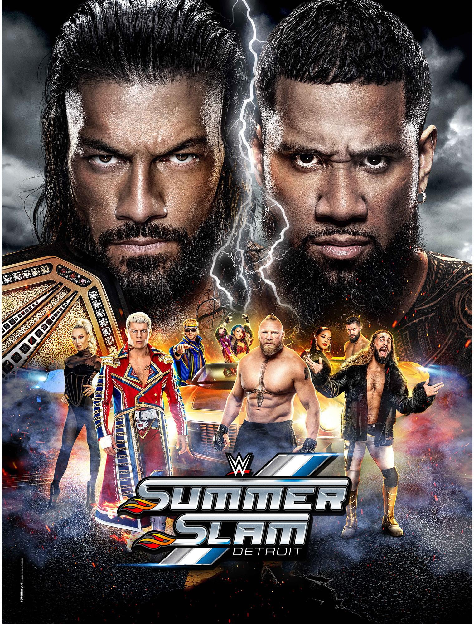 2023 WWE SummerSlam 18" x 24" Event Poster Art Photograph - Walmart.com