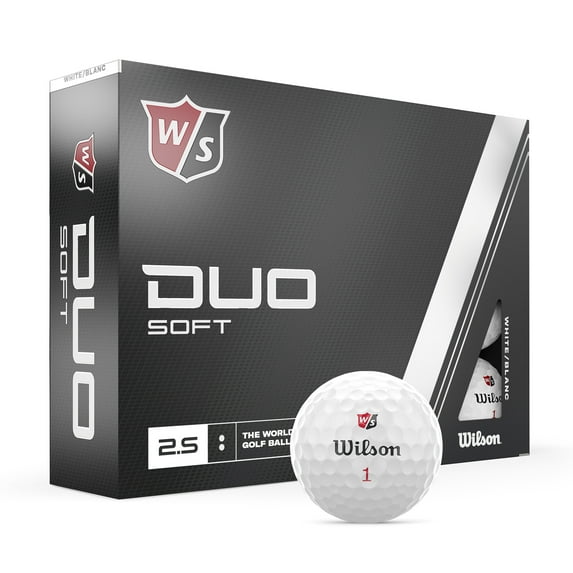 Wilson 2023 Staff Duo Soft Golf Ball with Boost Core, White, 12-Pack - Walmart.com