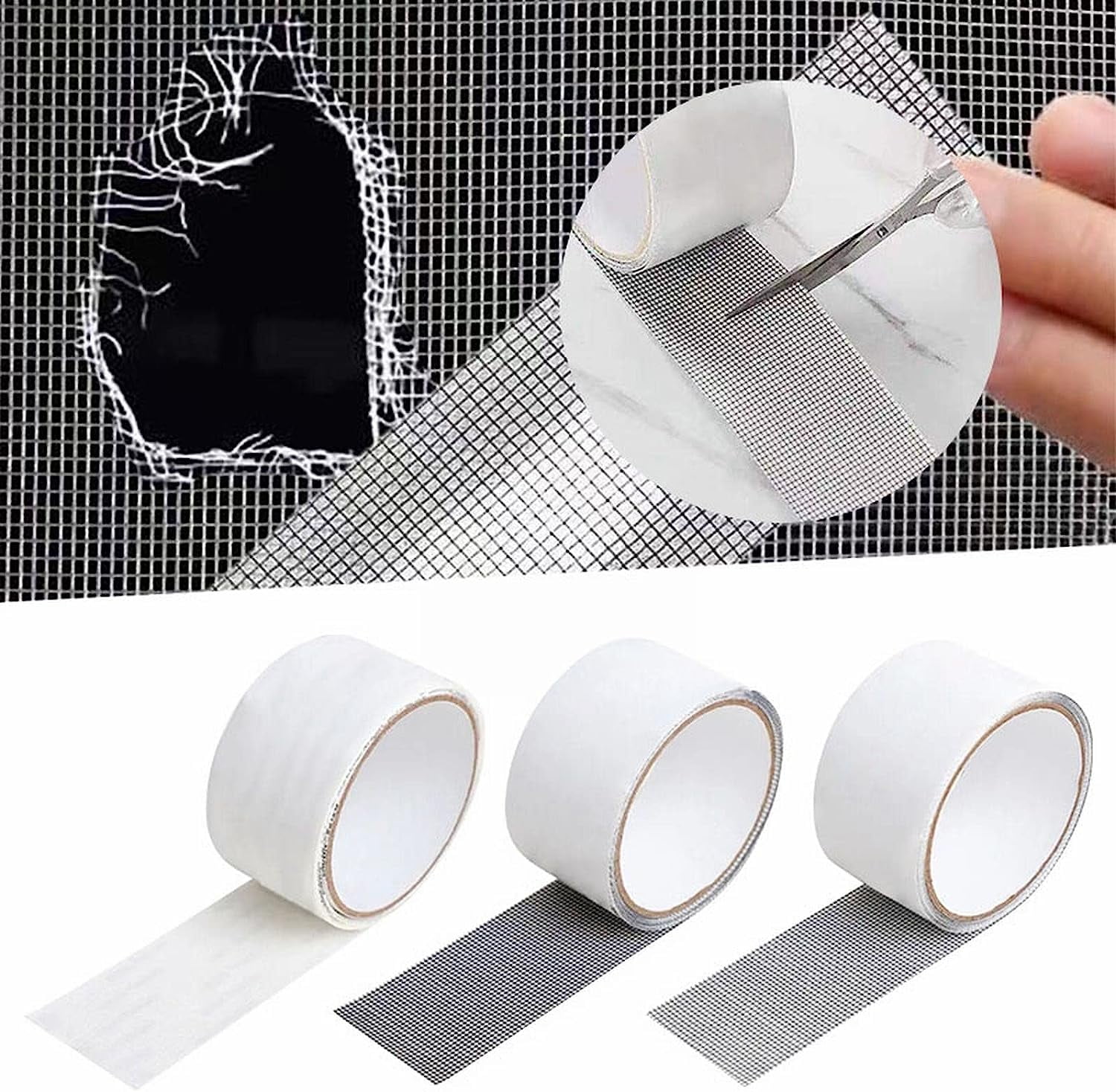 2023 Window Screen Repair Kit Tape 2x78.74'', Waterproof Strong ...