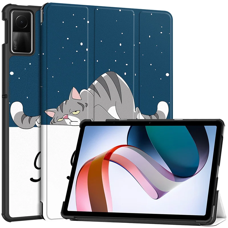 2023 for Redmi Pad SE Case Tri-Folding Magnetic Protective Cover Funda ...