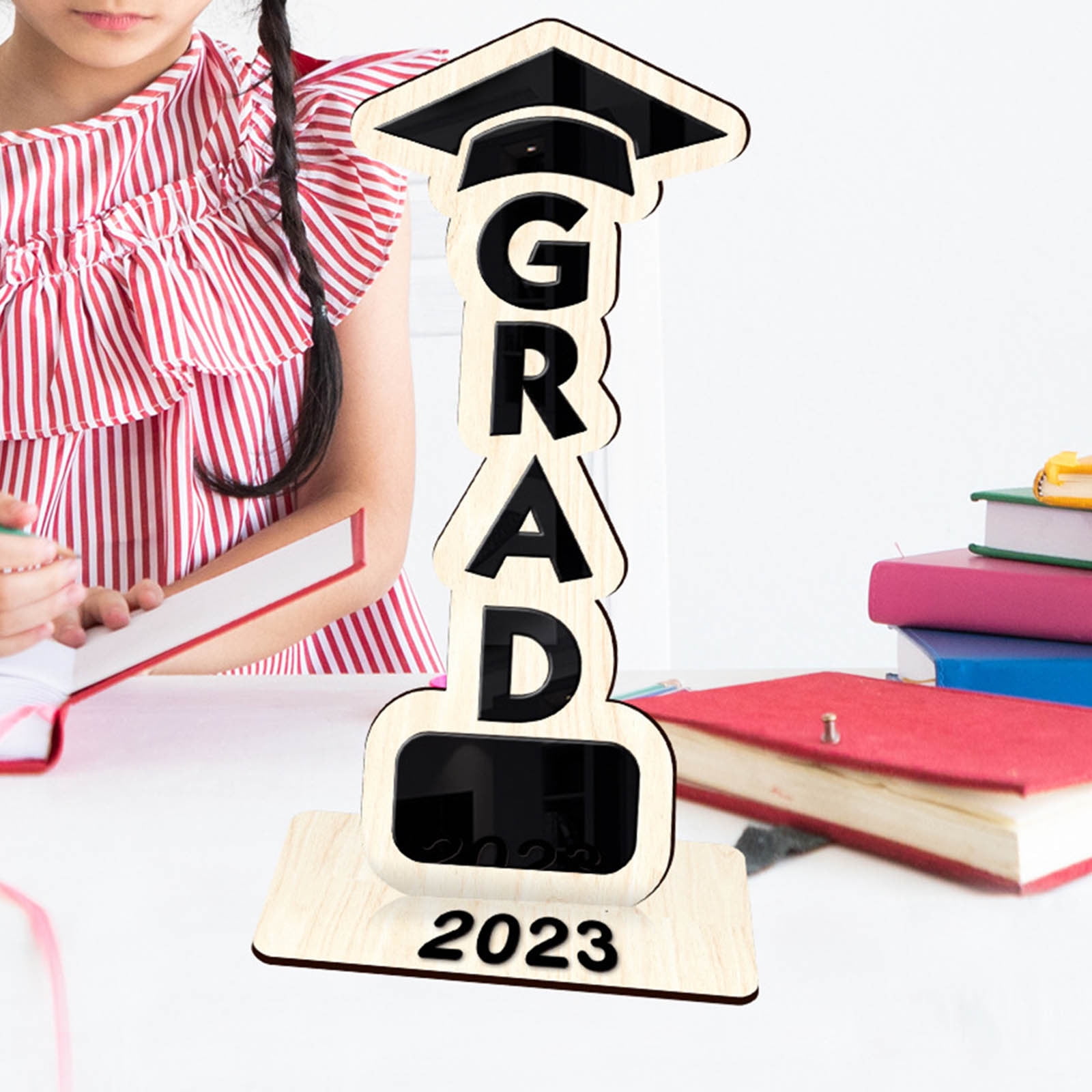 2023 graduation decorations desktop ornament Wooden Creative high ...