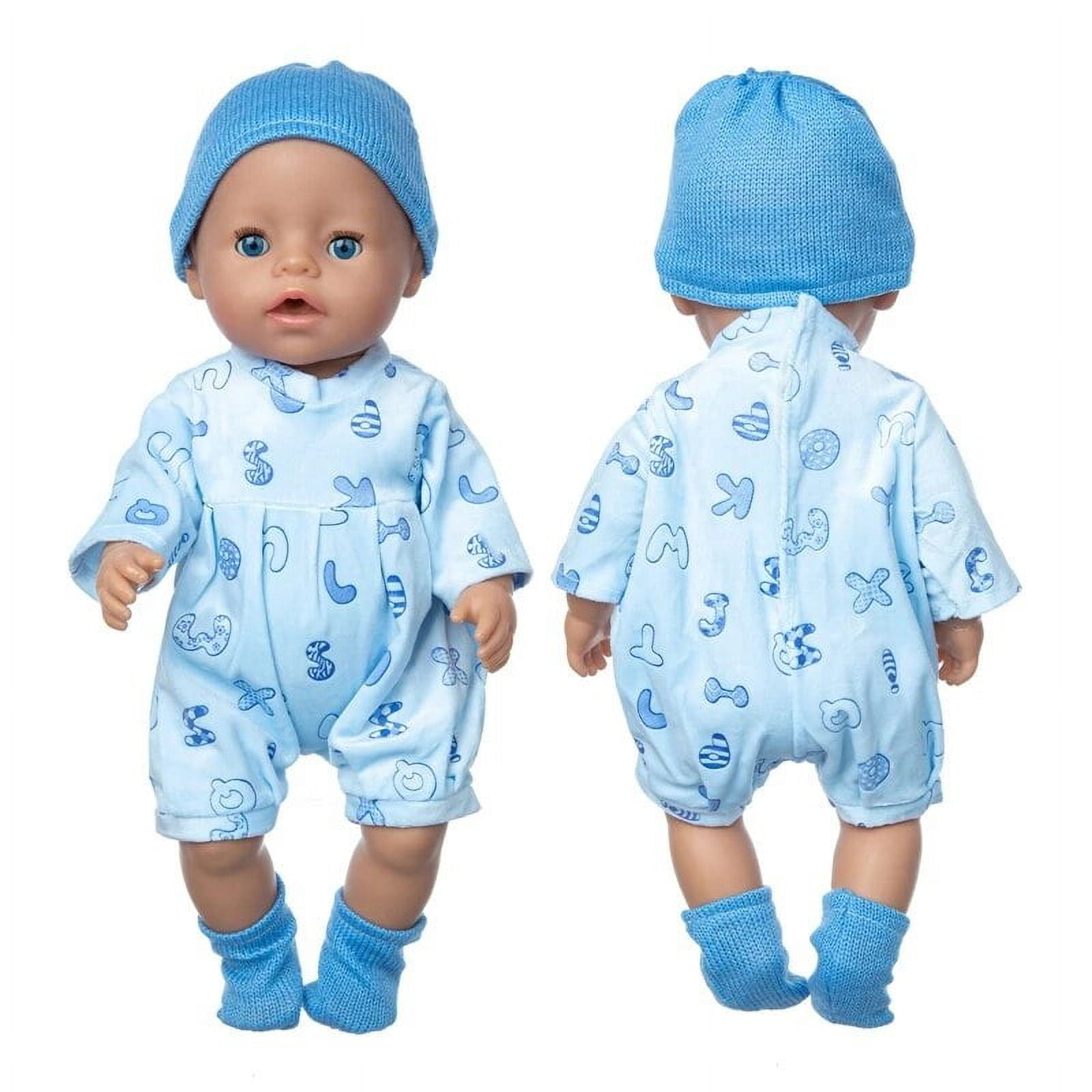 2023 winter New top suit For 17 Inch Baby Reborn Doll 43cm Baby Doll ...