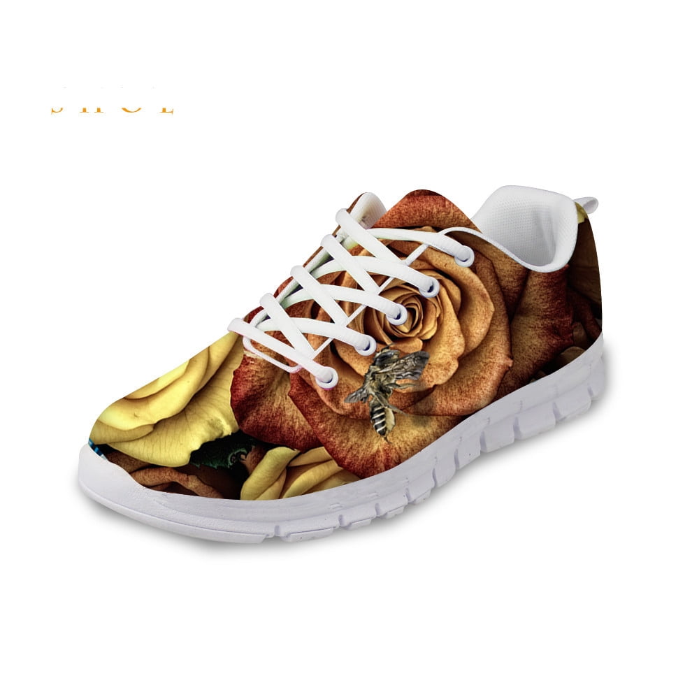 2023Fashion 3D Design Women Sneakers Classical Floral Breathable Low ...