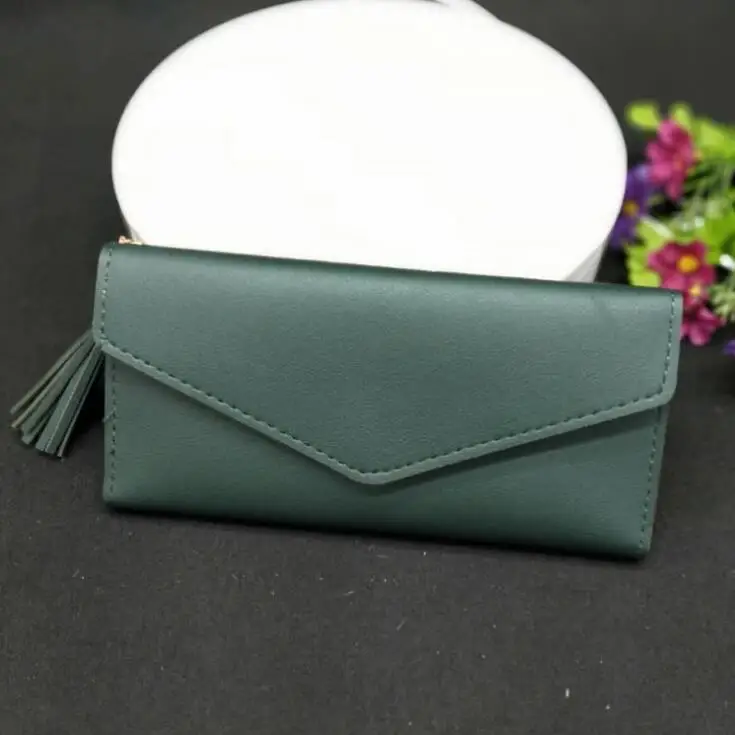 2023New Women‘s Purse Solid Color Simple Long Fringe Wallets for Women ...