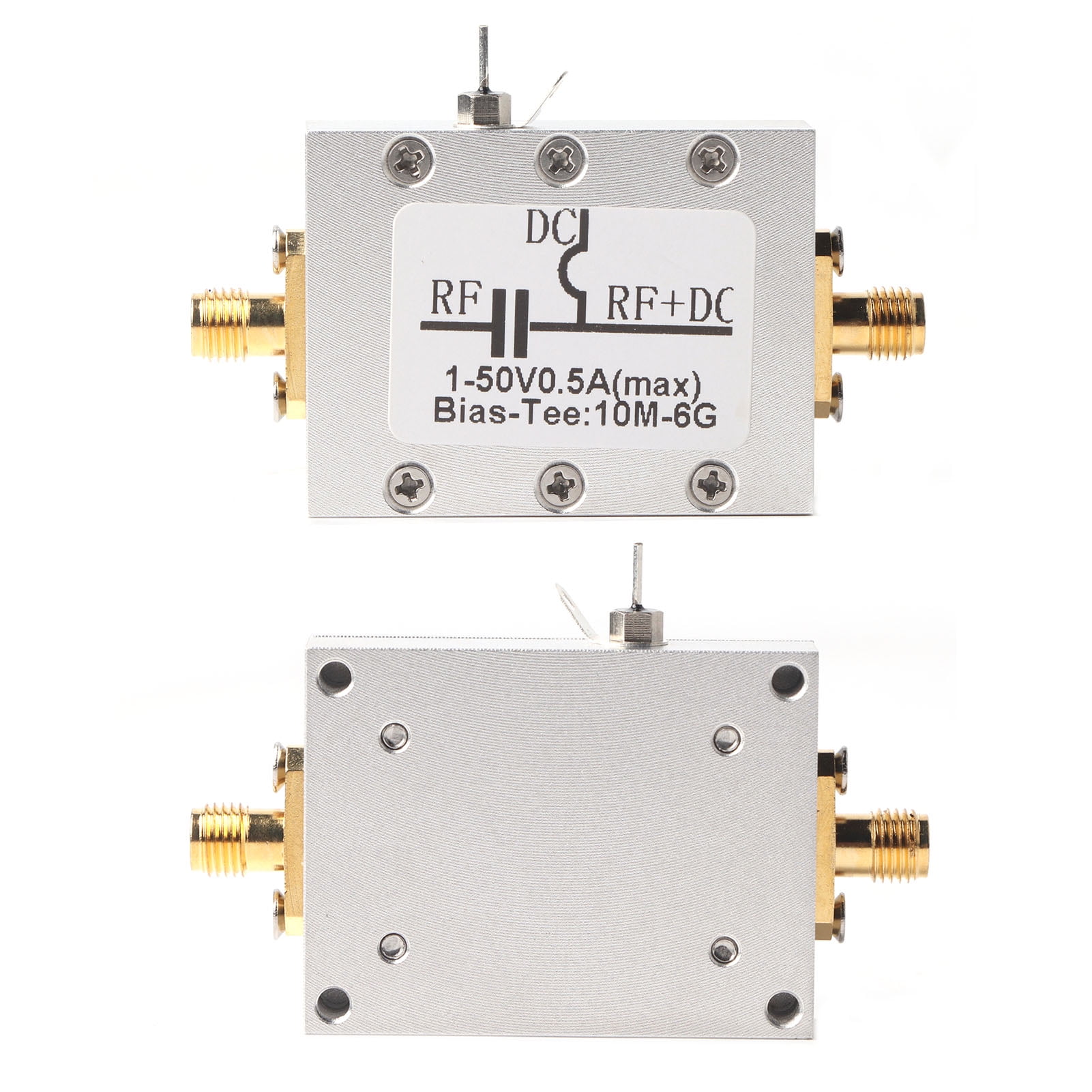 2024 1 Pcs 10MHz-6GHz Bias Tee 10MHz-6GHz Broadband Radio Frequency ...