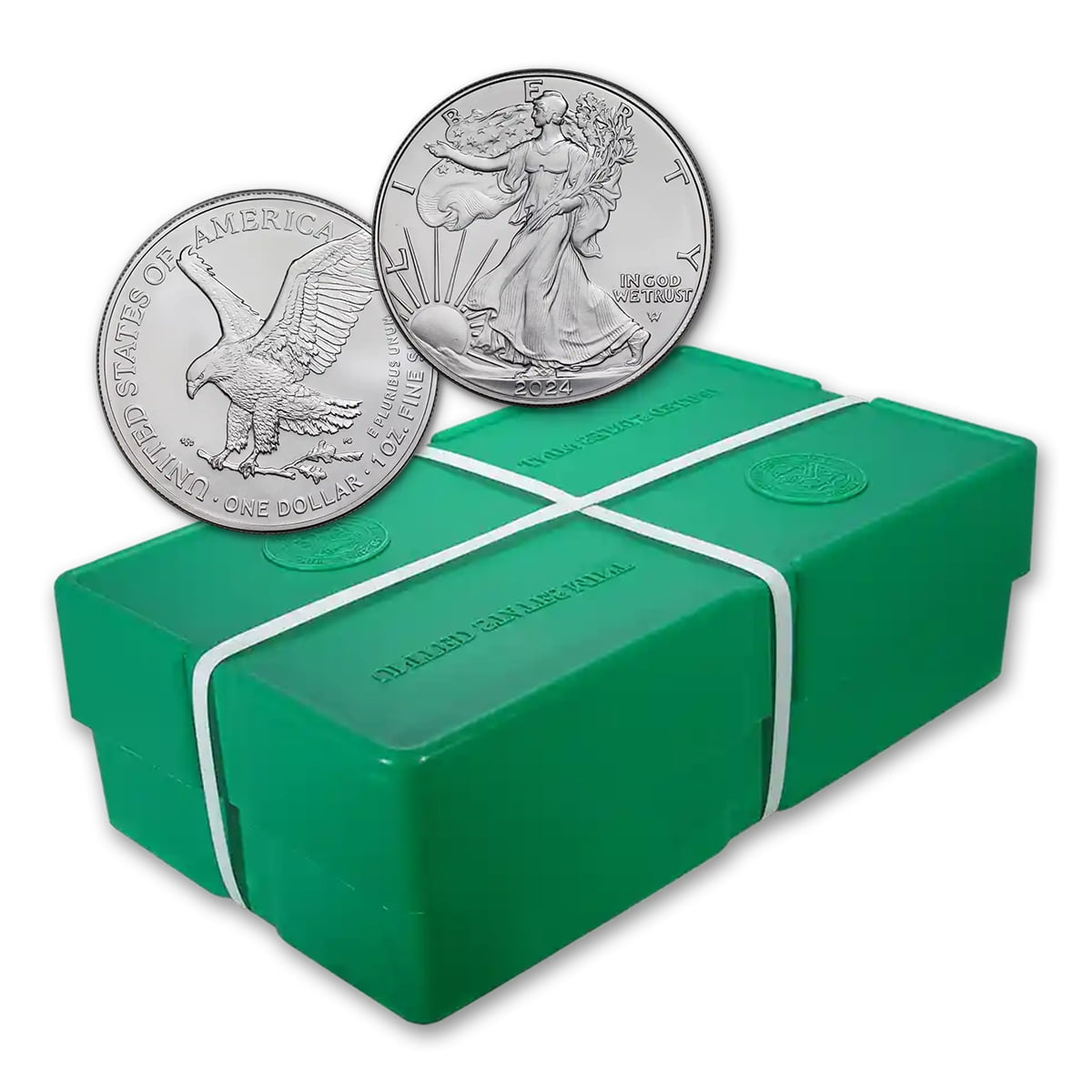 2024 1 oz American Silver Eagle BU 500-Coin Monster Box - Walmart.com