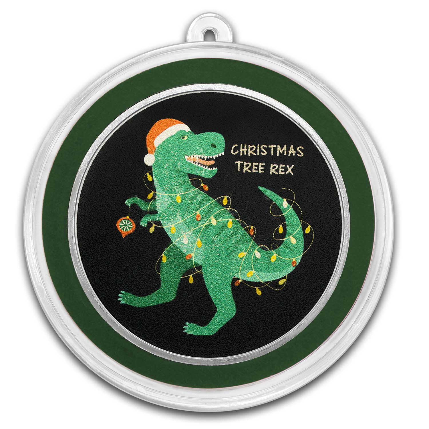 2025 1 oz Silver Colorized Round - Christmas Tree Rex - Walmart.com