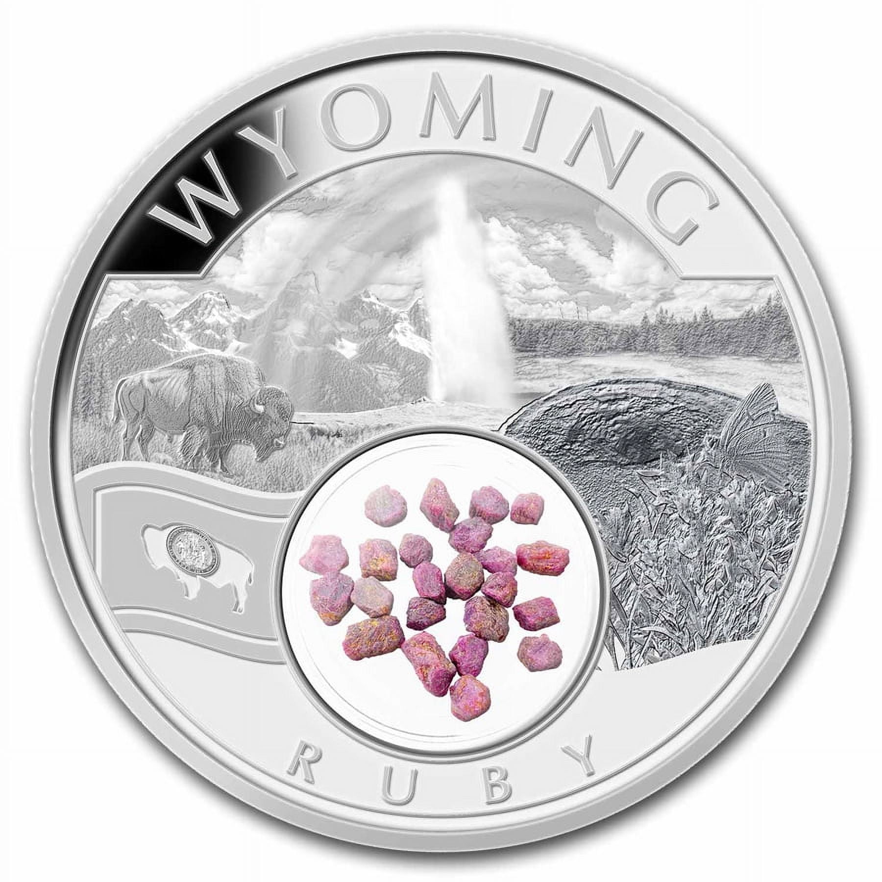2024 1 oz Silver Treasures of the U.S. Wyoming Ruby (Box/COA) - Walmart.com