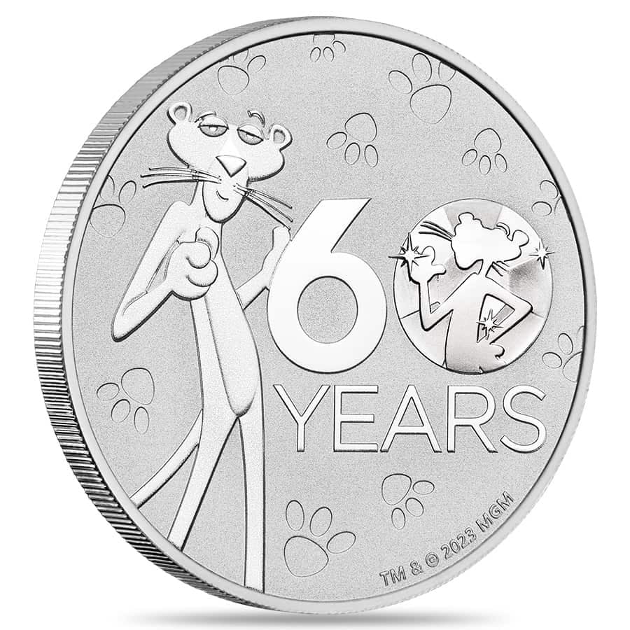 2024 1 oz Tuvalu Pink Panther 60th Ann. Silver Coin BU - Walmart.com