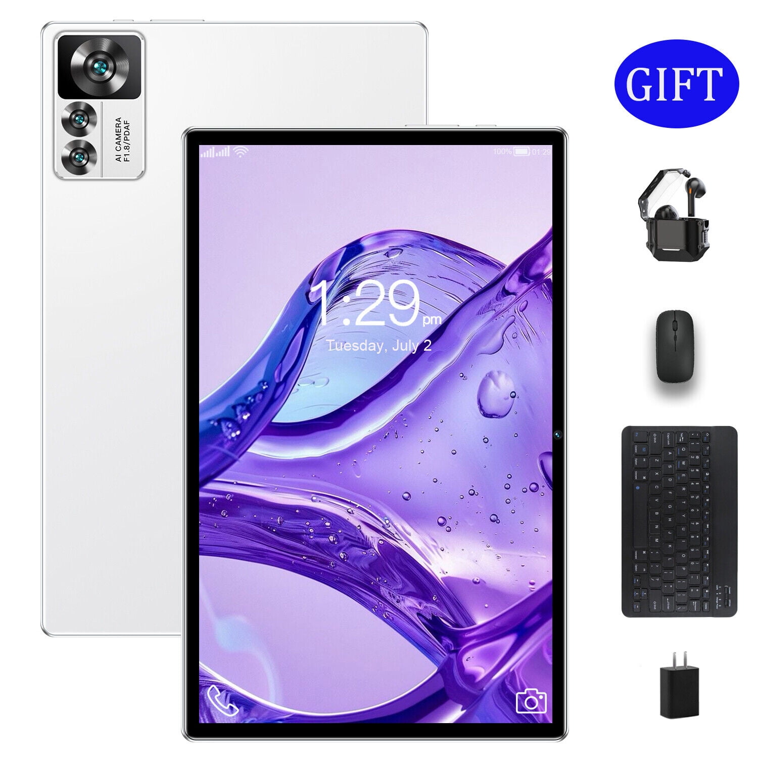 2024 10.1In Android 14 Tablet PC 12GB+256GB Octa Core WiFi Dual Camera ...