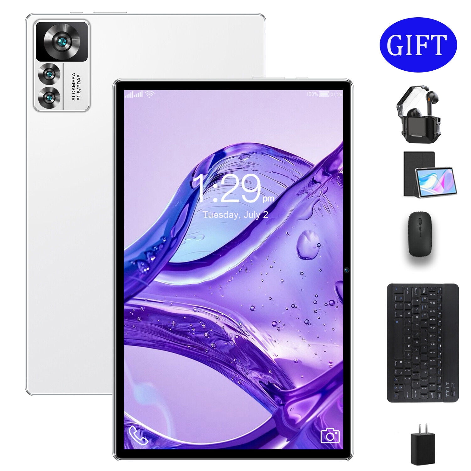 2024 10.1In Android 14 Tablet PC 12GB+256GB Octa Core WiFi Dual Camera ...