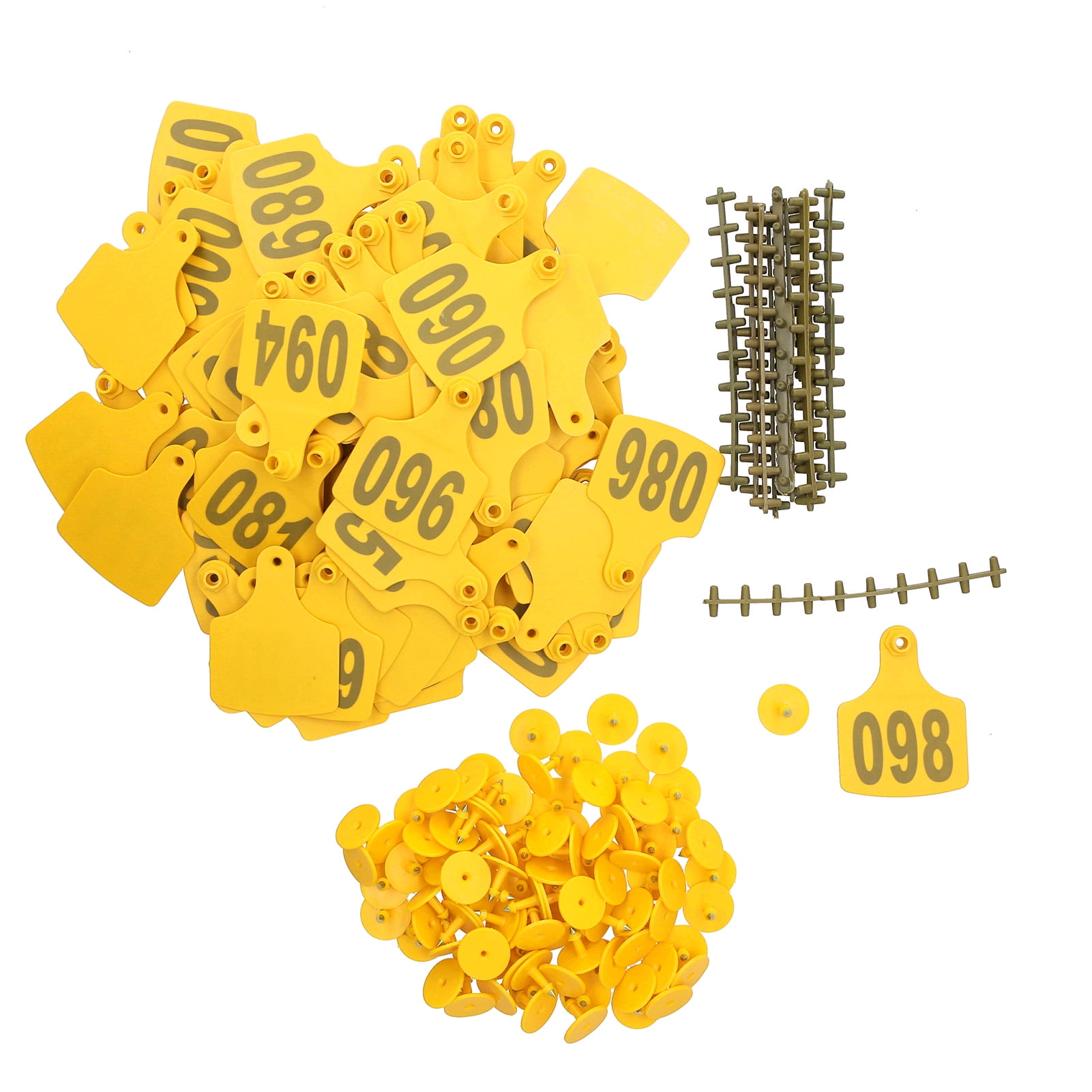 2024 100PCS Cow Cattle Ear Tag Signs with Numbers Farm Animal ...
