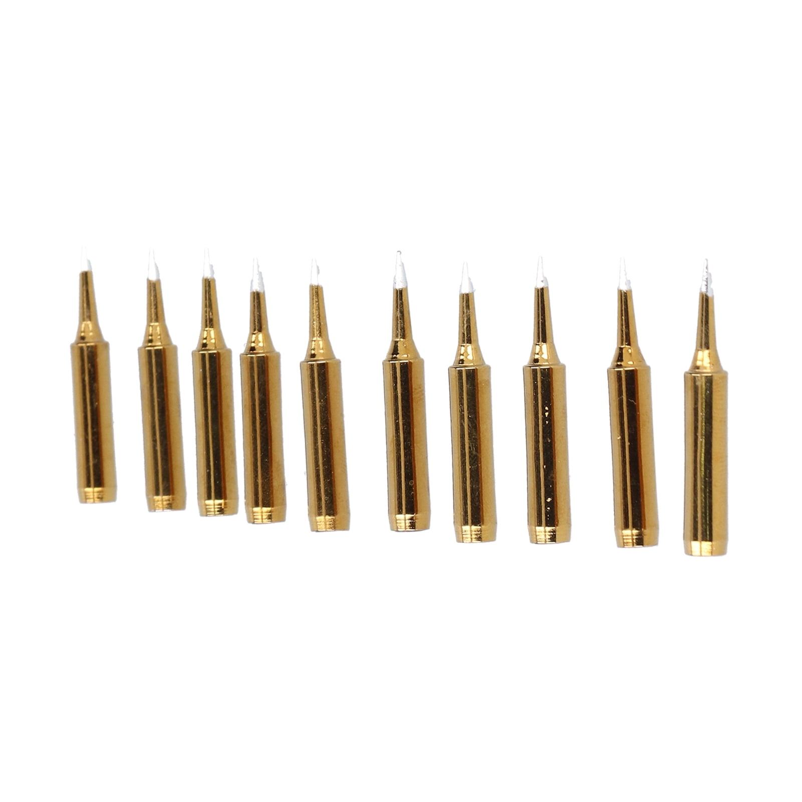 2024 10Pcs Soldering Iron Tips Golden Solder Welding Head Replacement Accessories 60W900M?T?I ...