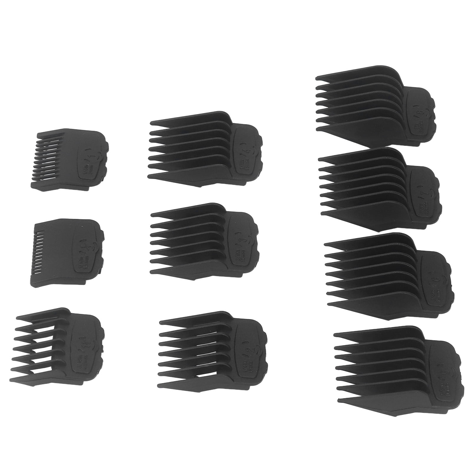 2024 10pcs Hair Clipper Guide Comb Universal Clear Number Guide Comb ...