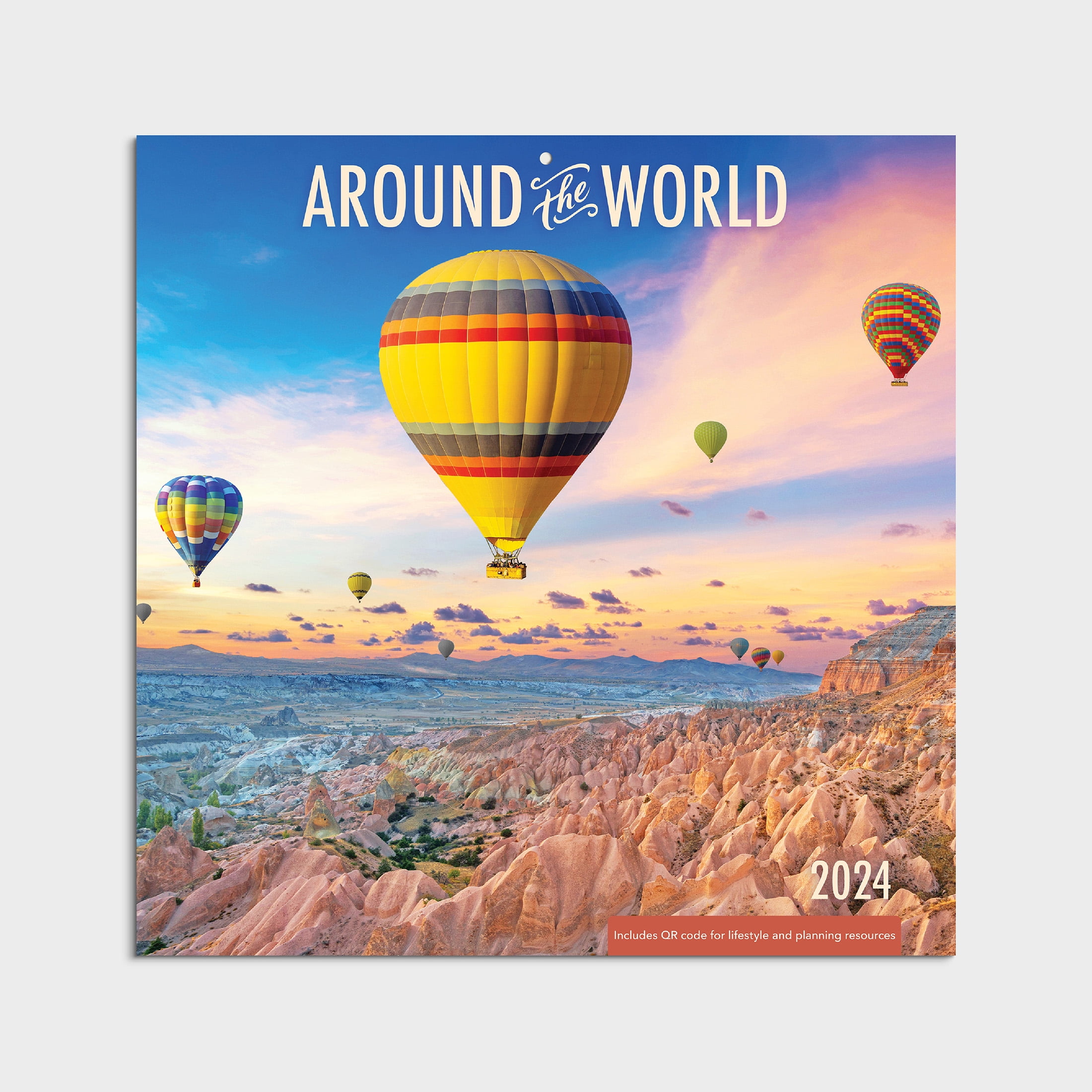 2024-12 Month Calendar- Around the World 12x12 Hanging Wall Calendar by ...