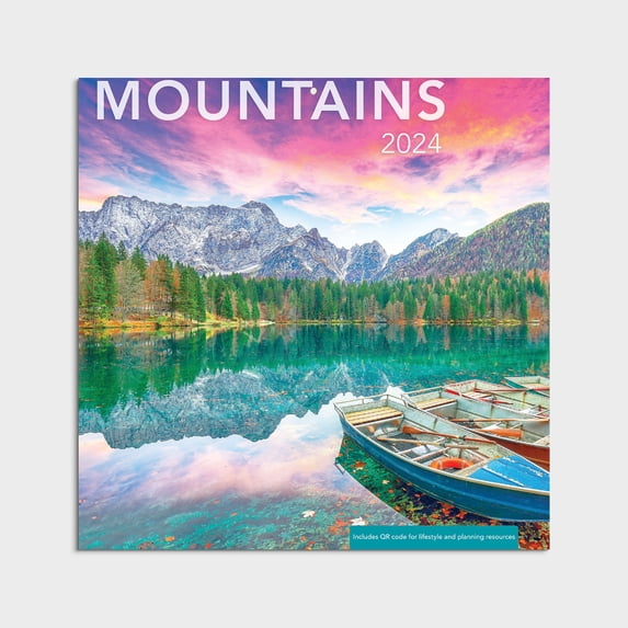 2024-12 Month Calendar- Mountains Majesty 12x12 Hanging Wall Calendar ...