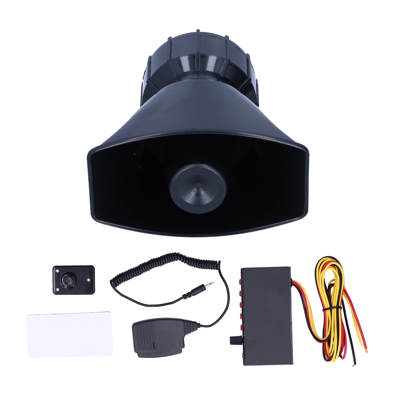 2024 12V 100W 125DB Car Horn Megaphone 5-Sound Emergency Warning Alarm ...