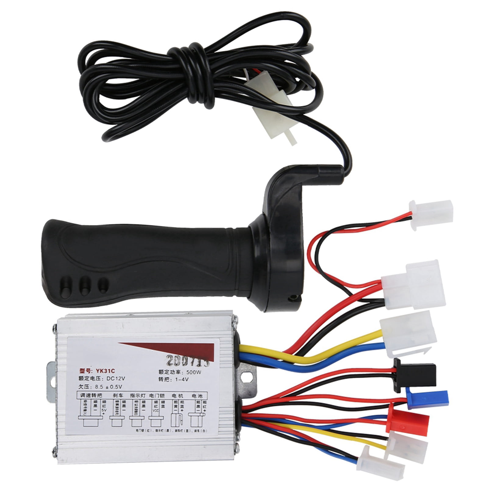 2024 12V 500W Speed Controller Throttle Grip Set Accessory for Electric ...