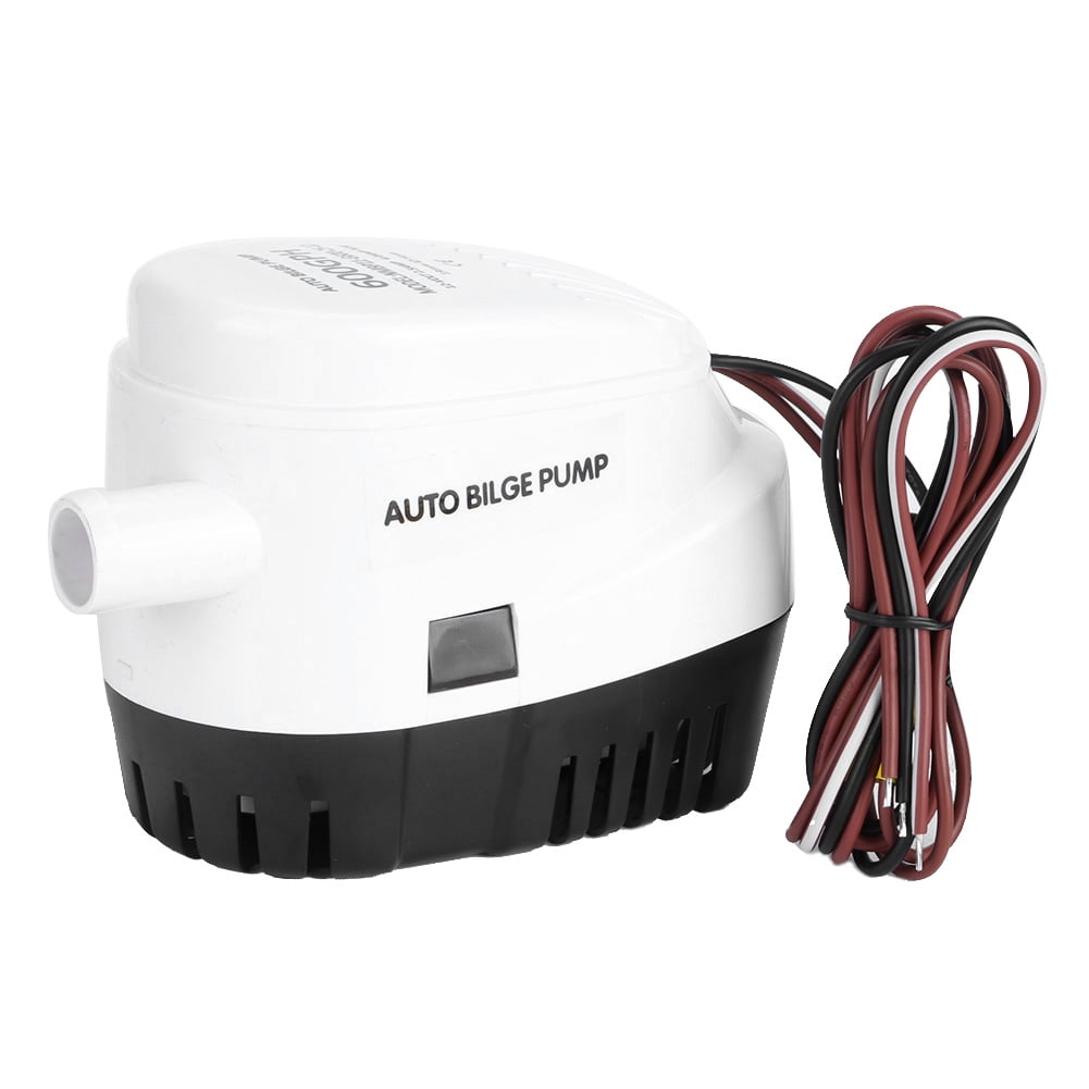 2024 12V 600GPH Automatic Bilge Pump Yacht Water Discharge Pump with ...