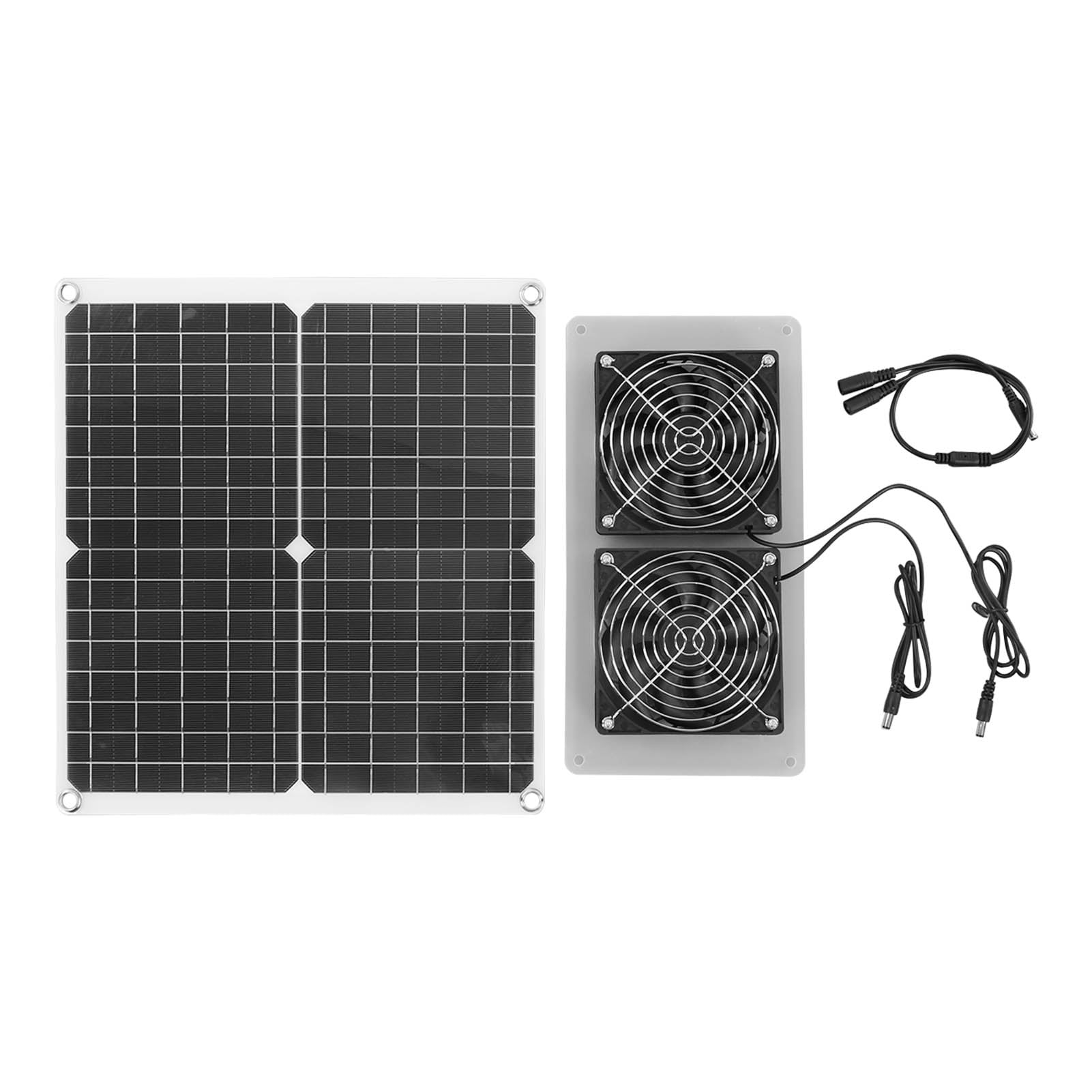 2024 18V 25W Solar Panel Fan Kit Monocrystalline Waterproof 3500 RPM Solar Exhaust Fan Kit for ...