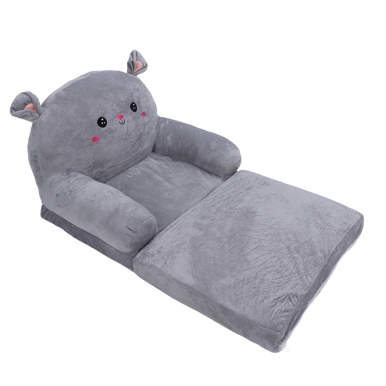 2024 2 In 1 Cartoon Children Folding Sofa Cloth and Sponge Ventilate ...