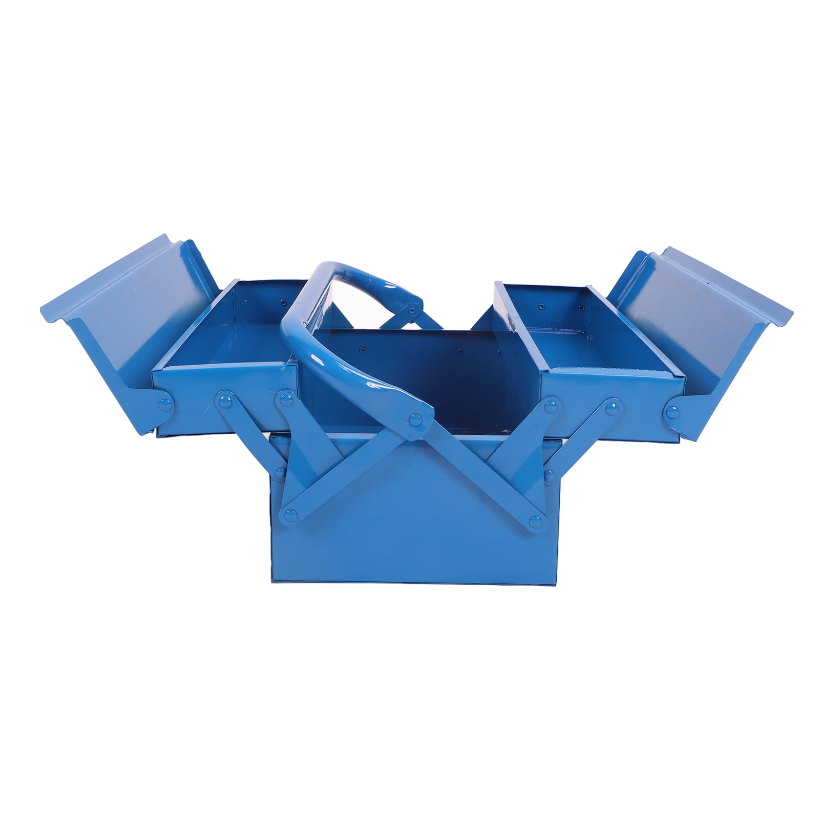 2024 2 Layer 3 Tray Folding Tool Organizer Cantilever Metal Tool Box ...