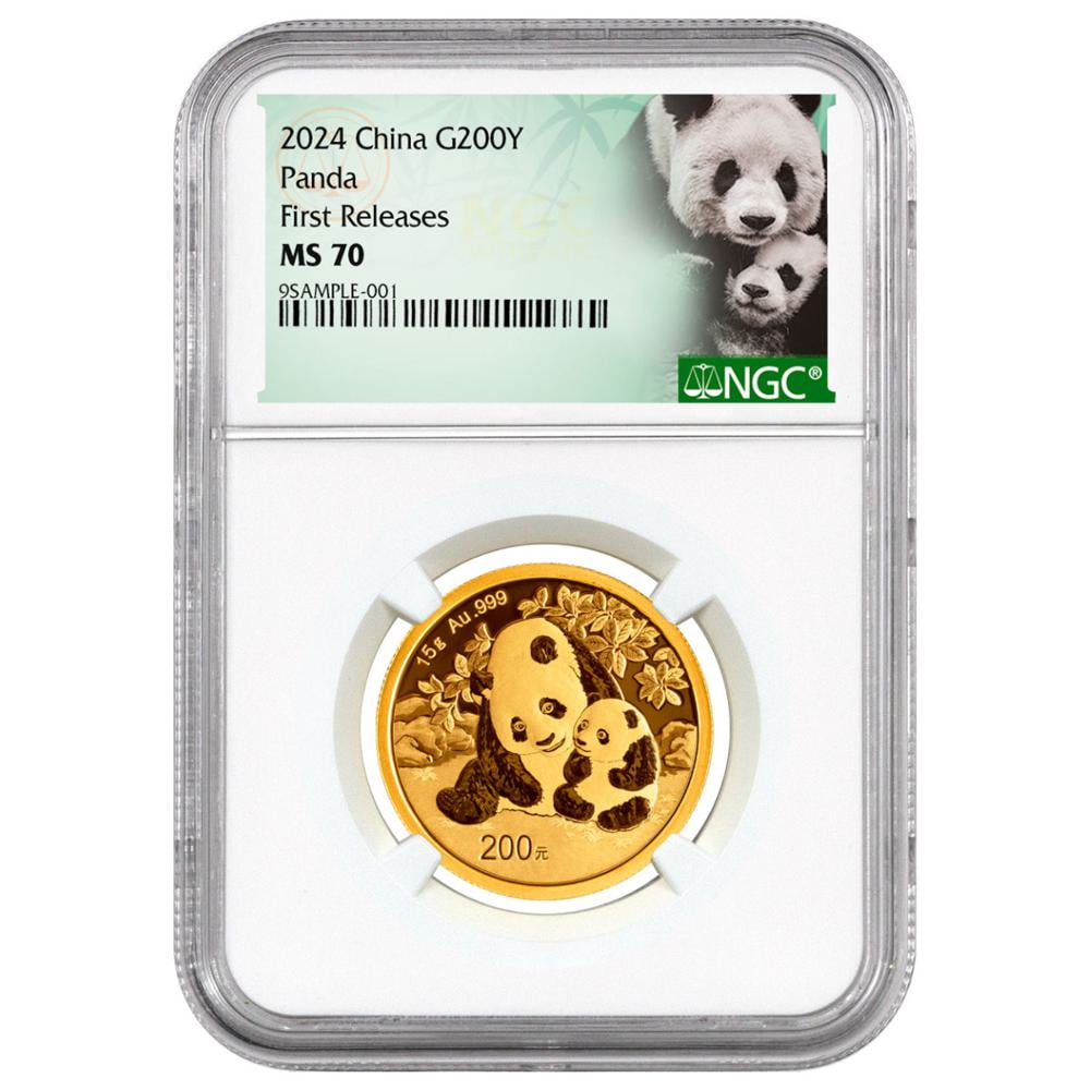 2024 200 Yuan Gold Chinese Panda .999 15g NGC MS70 FR Panda Label - Walmart.com