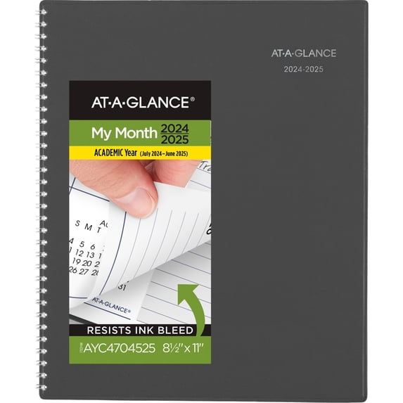 2024-2025 AT-A-GLANCE® DayMinder® Academic Monthly Planner, 8-1/2" x 11 ...