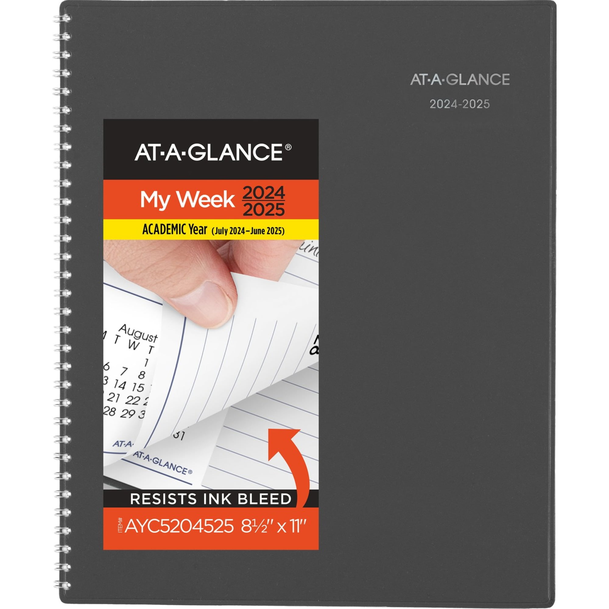 AT-A-GLANCE DayMinder 2024-2025, Weekly/Monthly Academic Planner for ...