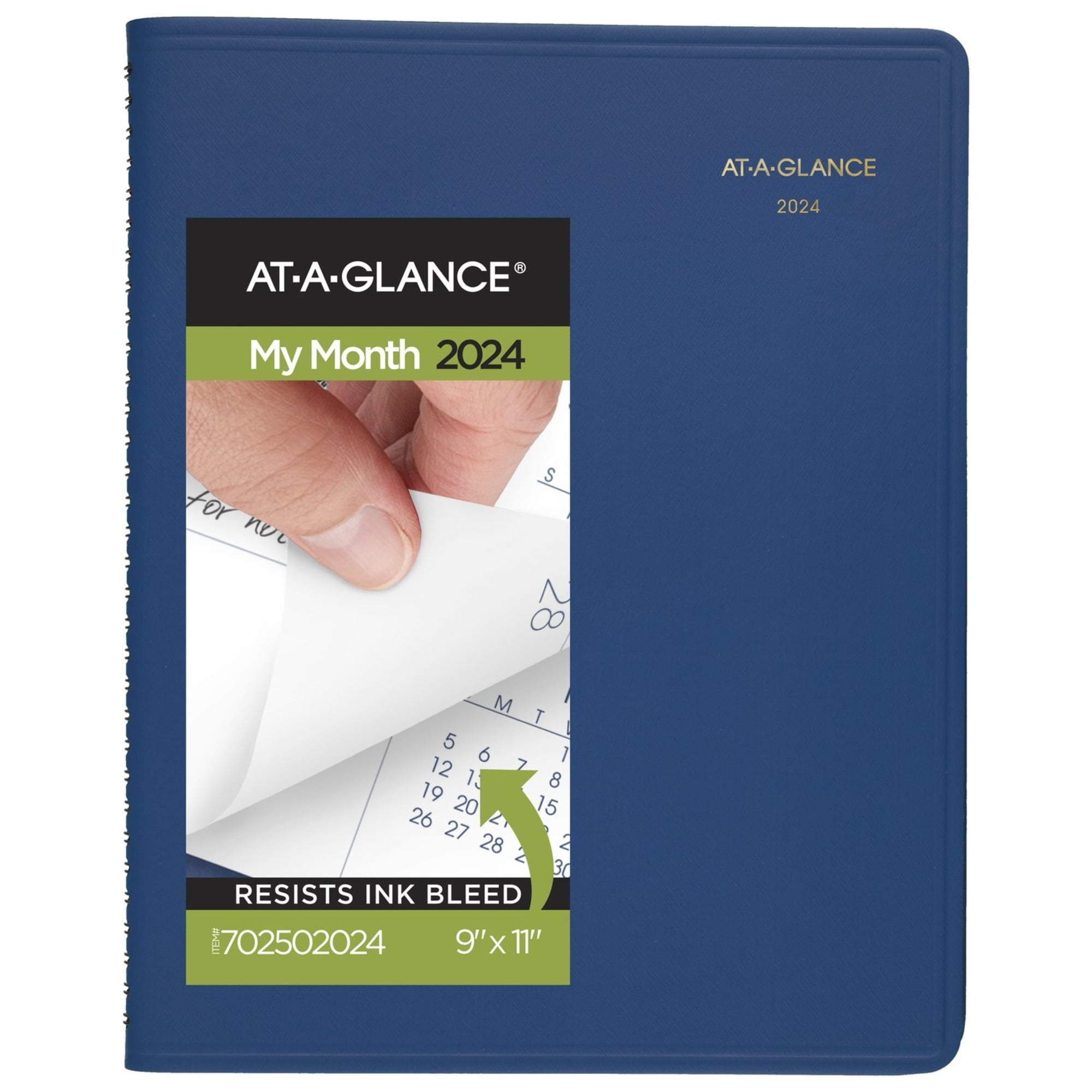 AT-A-GLANCE 2024 Monthly Planner, Large 9x11, Blue Fashion Design, Home ...