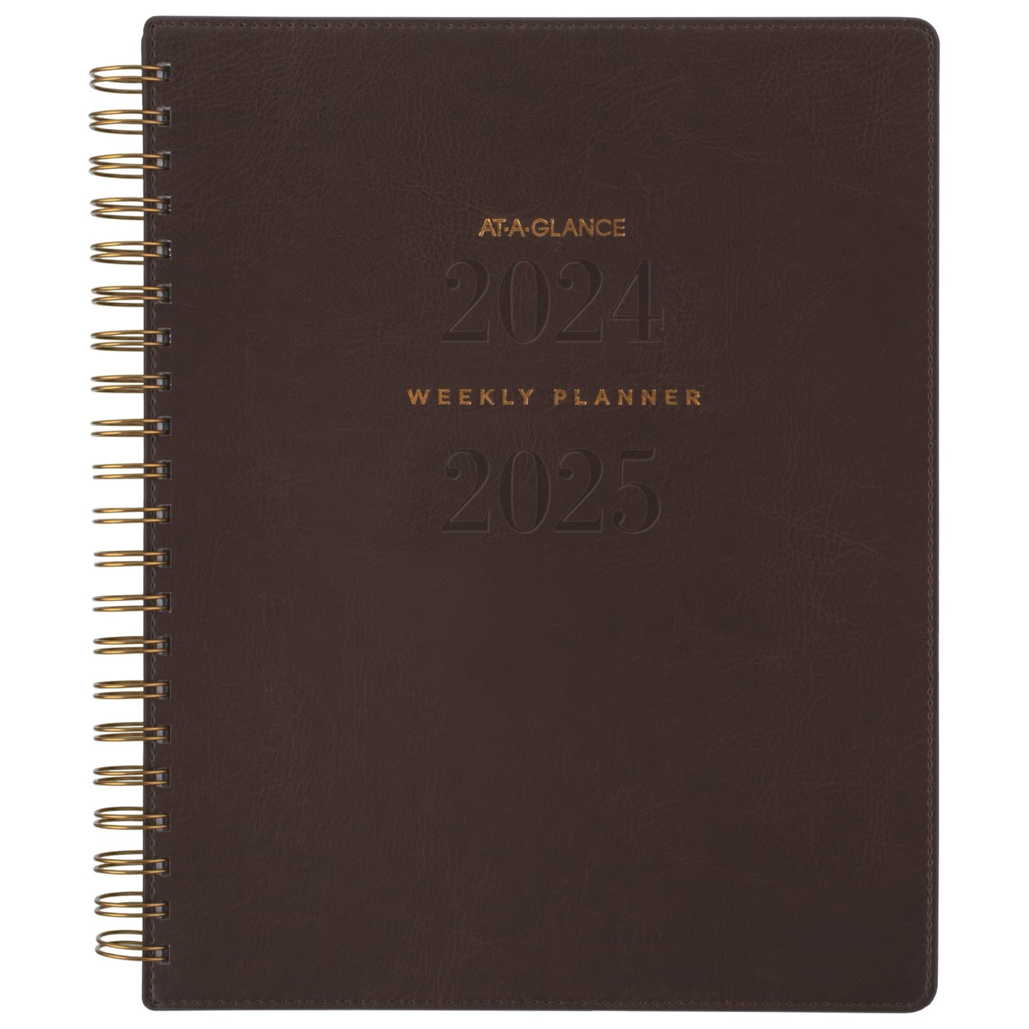 AT-A-GLANCE 2024-2025 Academic Weekly Monthly Planner, 8.5 x 11, Brown ...