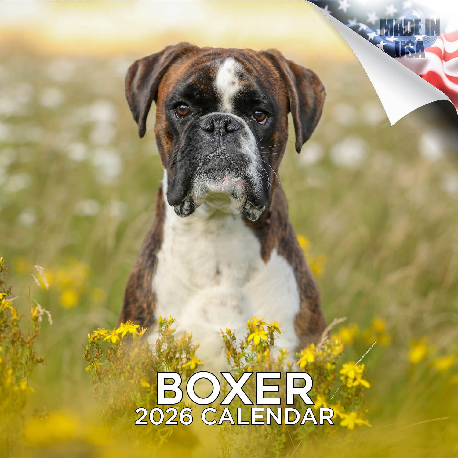 2025 2026 Boxer Calendar - Dog Breed Monthly Wall Calendar - 12 x 24 ...