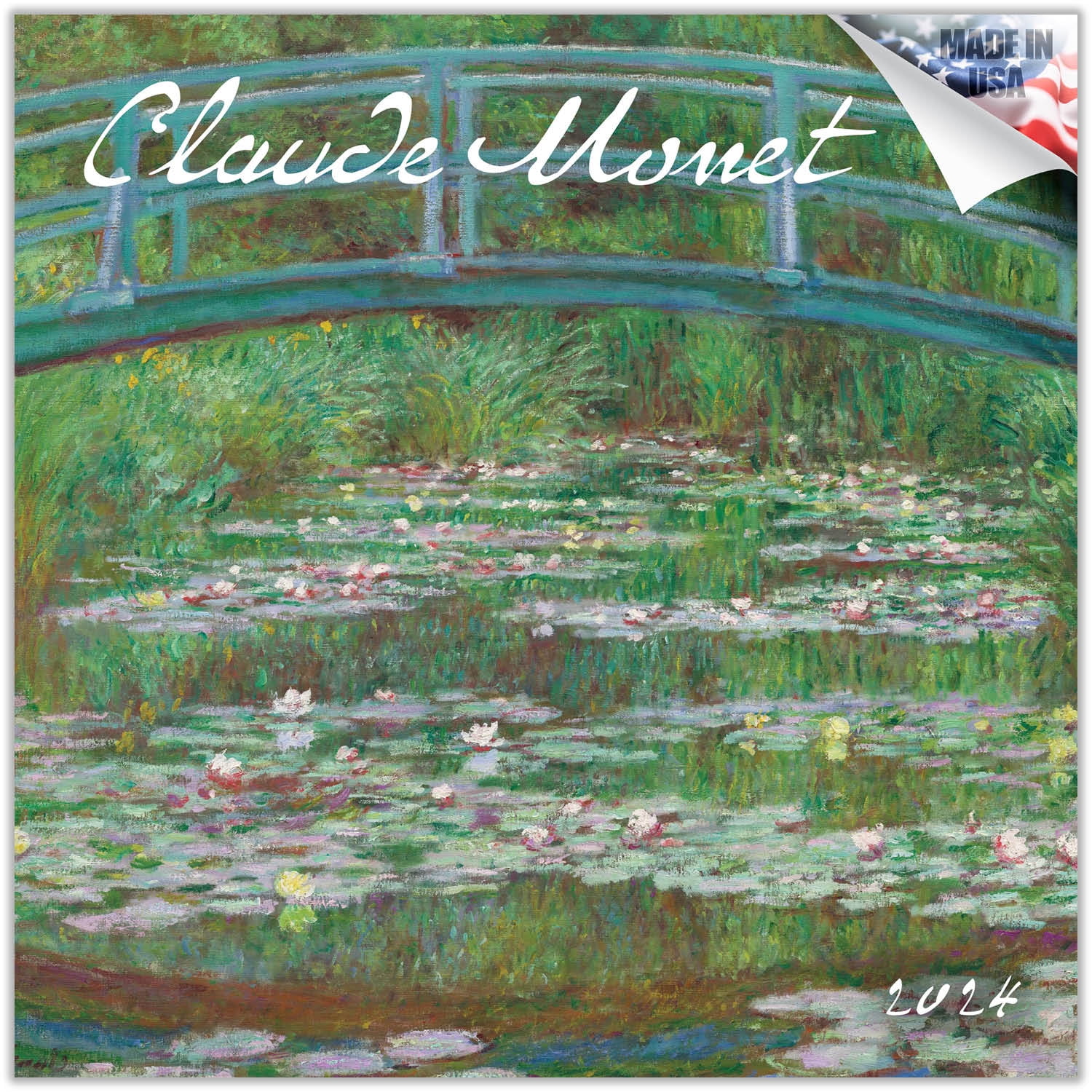 2024 2025 Claude Monet Calendar - Scenic Monthly Wall Calendar - Made ...