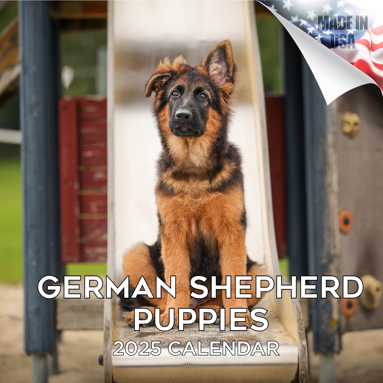 2024-2025 German Shepherd Puppies Wall Calendar, 12x24, Thick No-Bleed ...