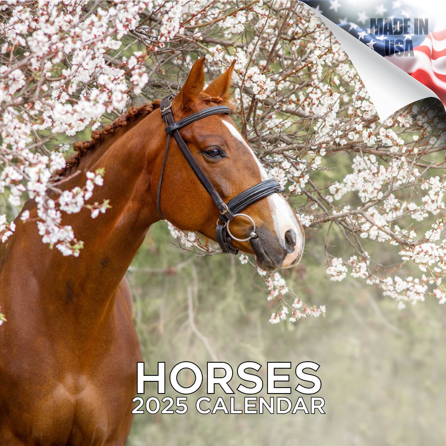 2024 2025 Horses Calendar - Scenic Monthly Wall Calendar - 12 x 24 Open ...