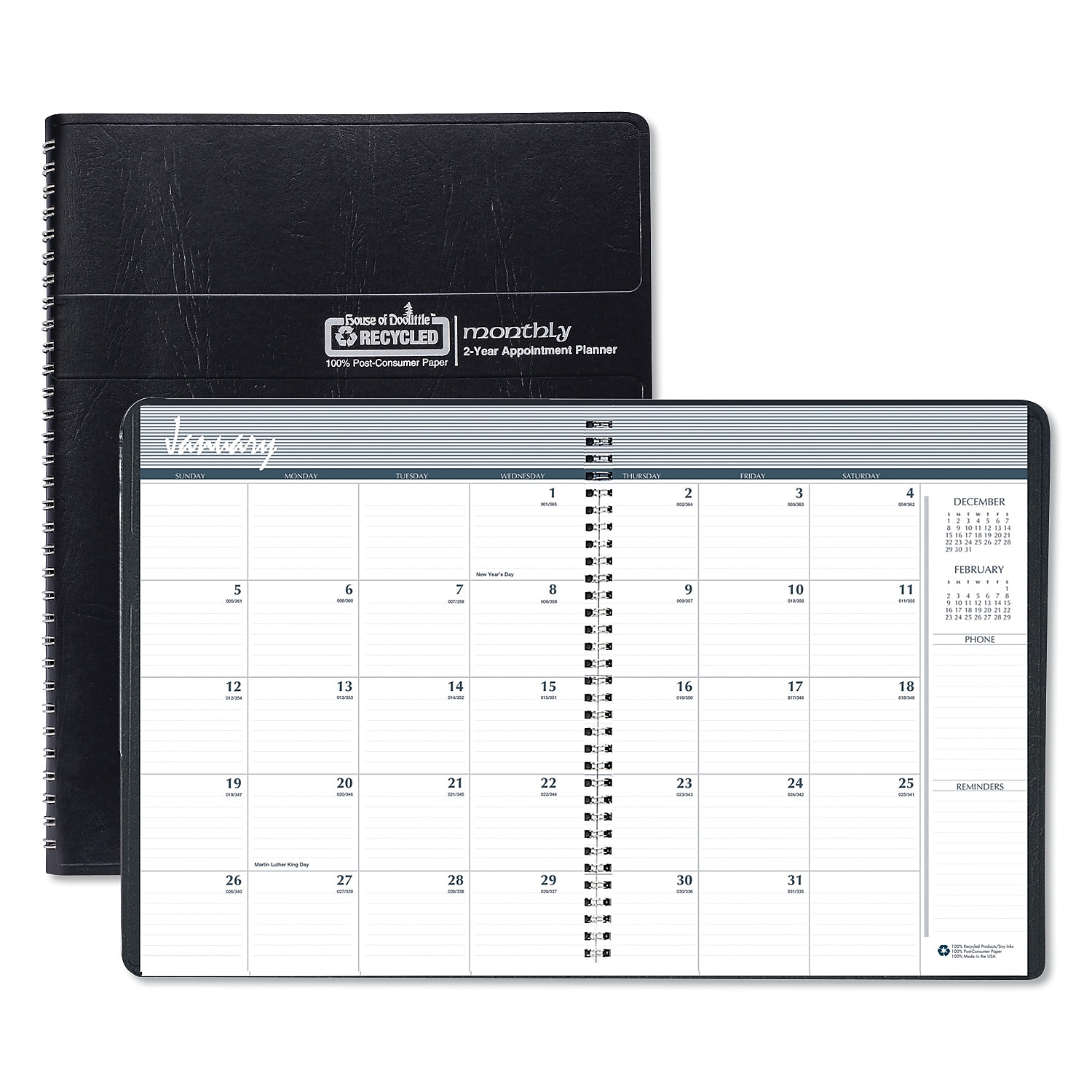 2024-2025 House of Doolittle Planning Calendar Book with Expense Logs ...