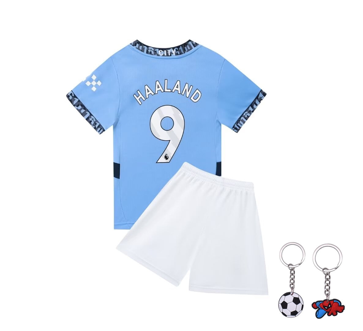 2024-2025 Kids Soccer Jersey FC YouthsFootball Uniforms For HAALAND Fan ...