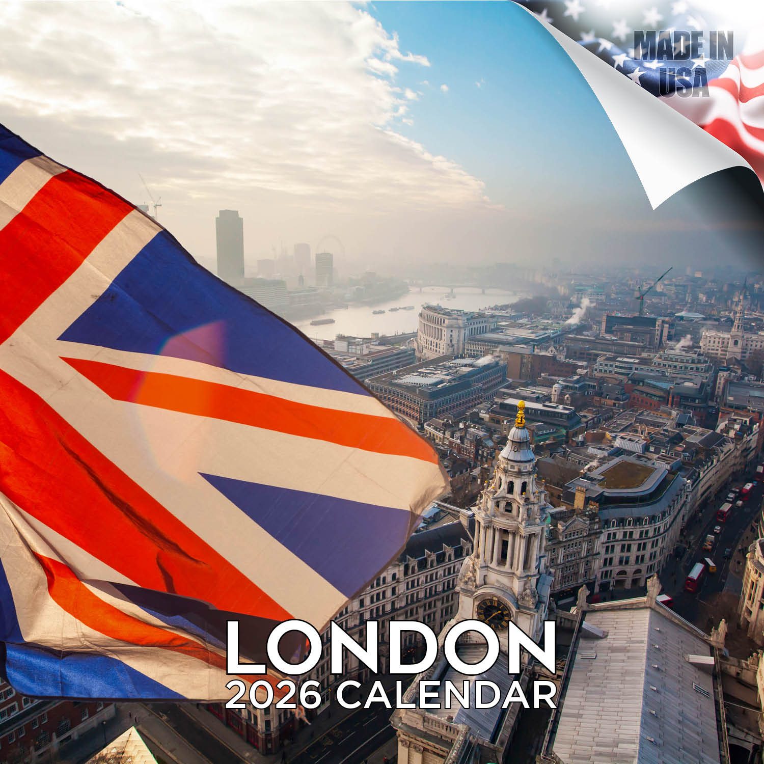 2025 2026 London Calendar - Scenic Monthly Wall Calendar - 12 x 24 Open ...