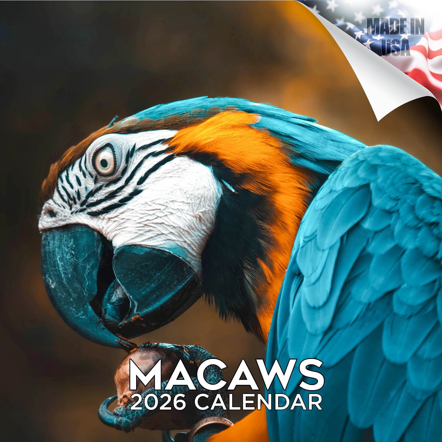 2025 2026 Macaws Calendar - Wildlife Monthly Wall Calendar - 12 x 24 ...