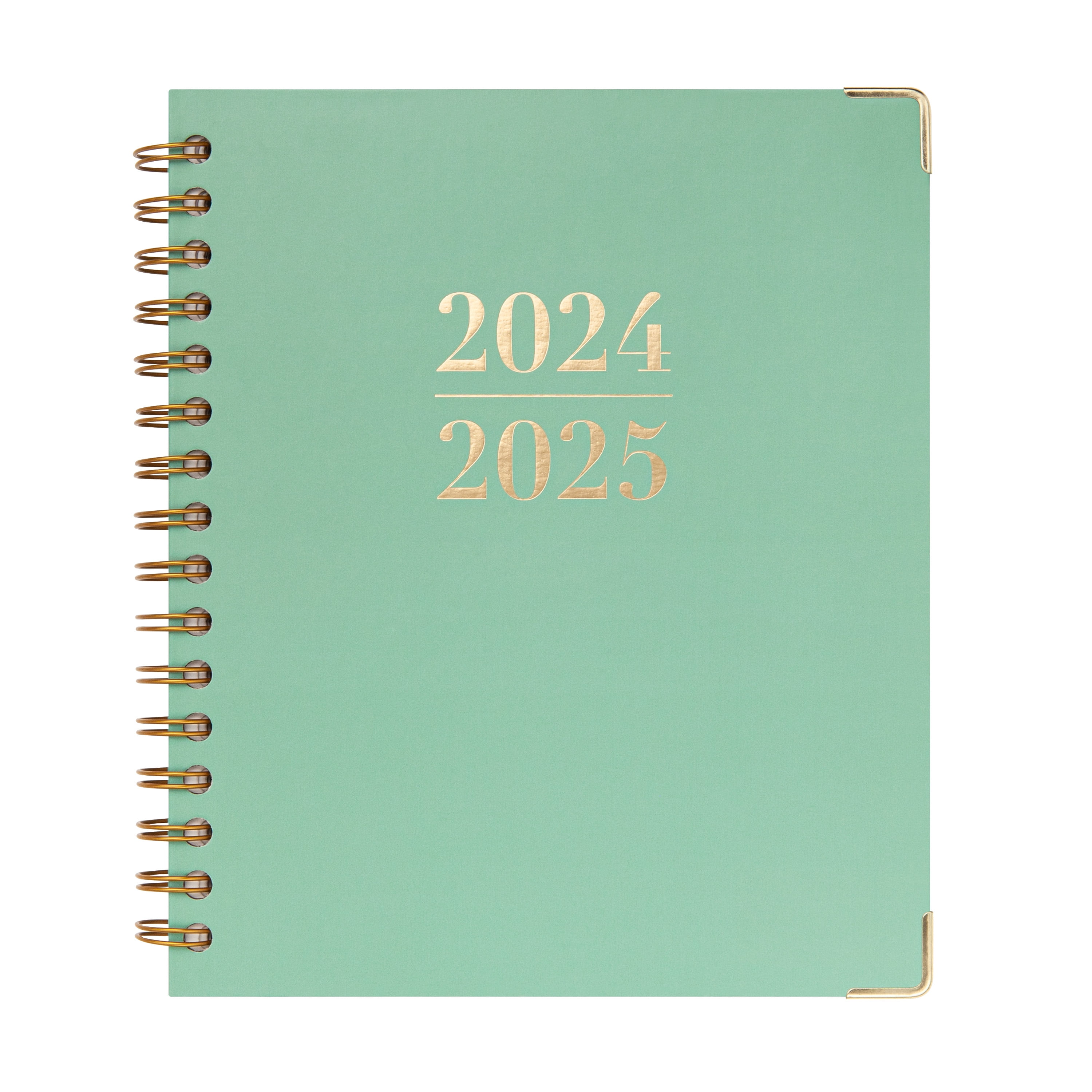 2024 - 2025 Mintgreen MW Medium HC Sage Elegant Planner - Walmart.com
