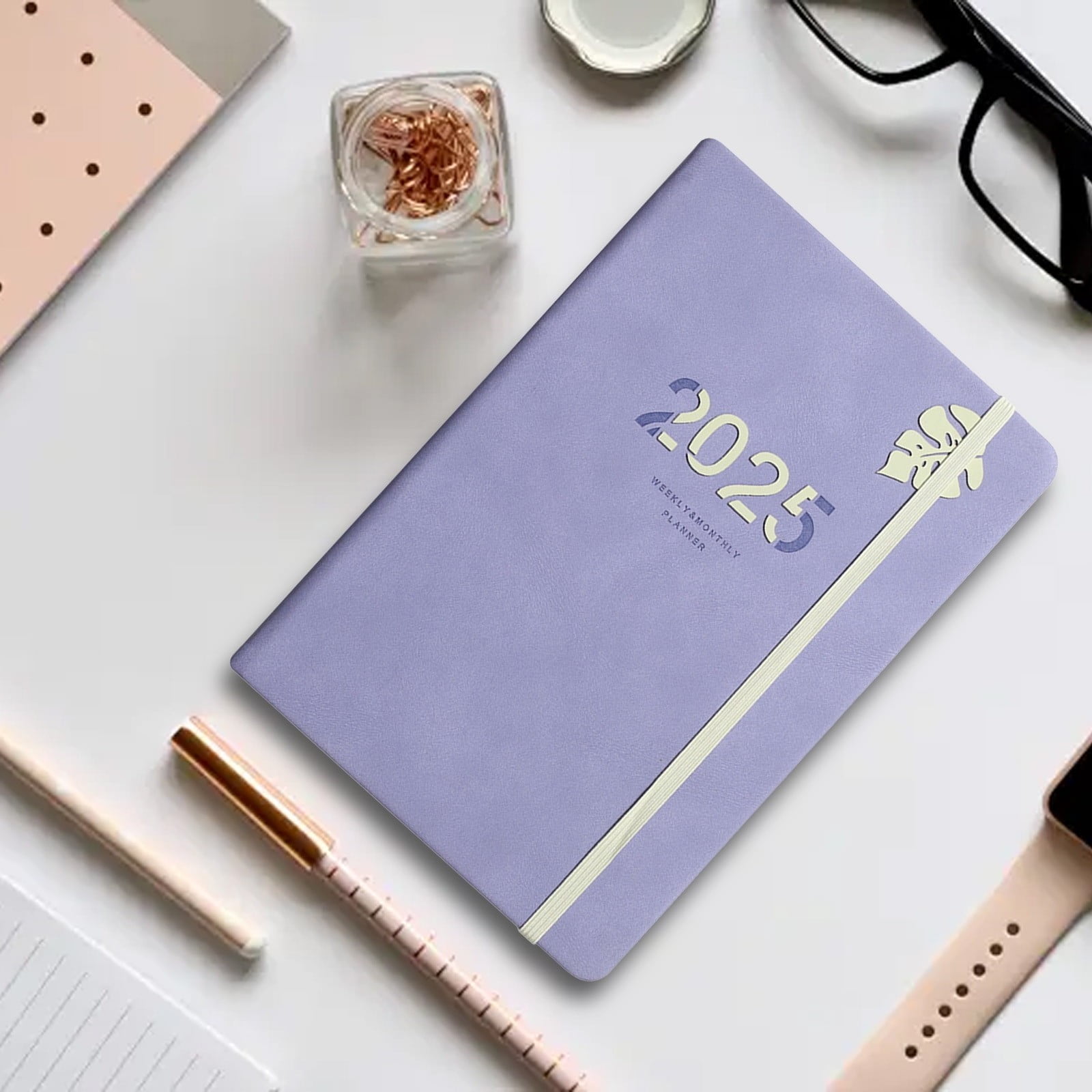 2024-2025 Monthly Planner 2025 English Schedule | Punch In Time ...