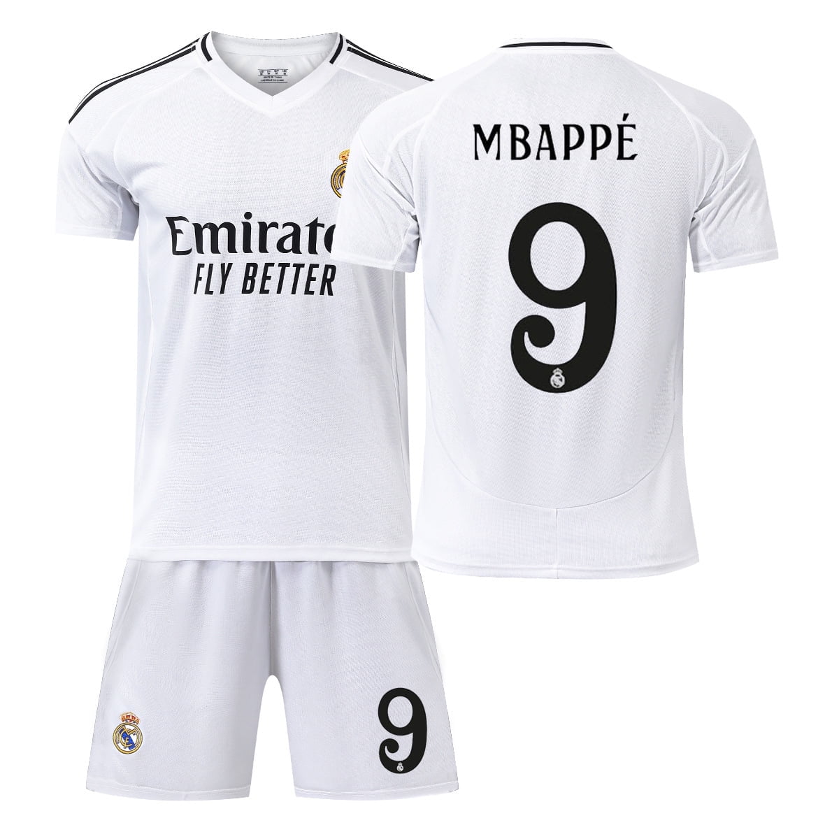 2024-2025 Season Soccer Jerseys for Kids Boys & Girls Number # 9 Mbappe ...