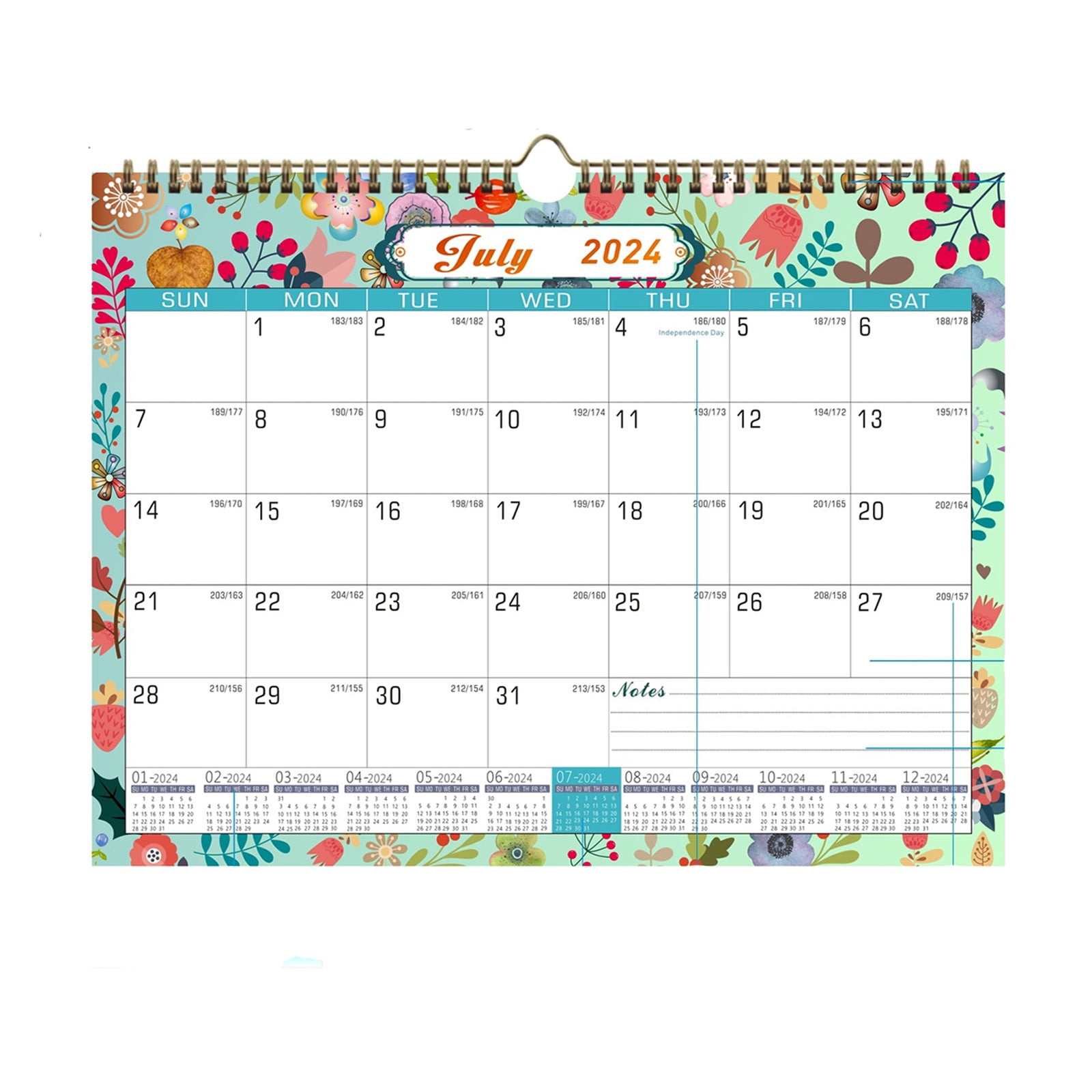 2024-2025 Wall Calendar,Wall Calendar 2024-2025,18 Months Calendar, Jul ...