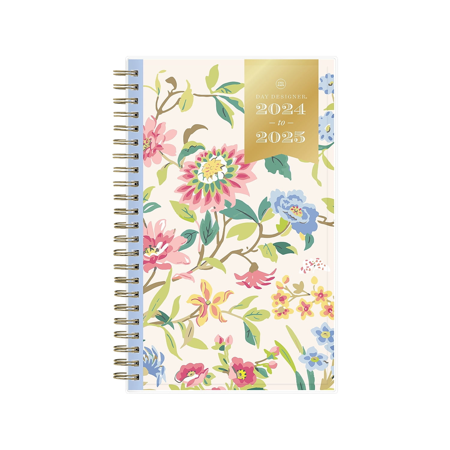 Blue Sky Day Designer 2024-2025 Planner, 5x8, Climbing Floral Blush ...
