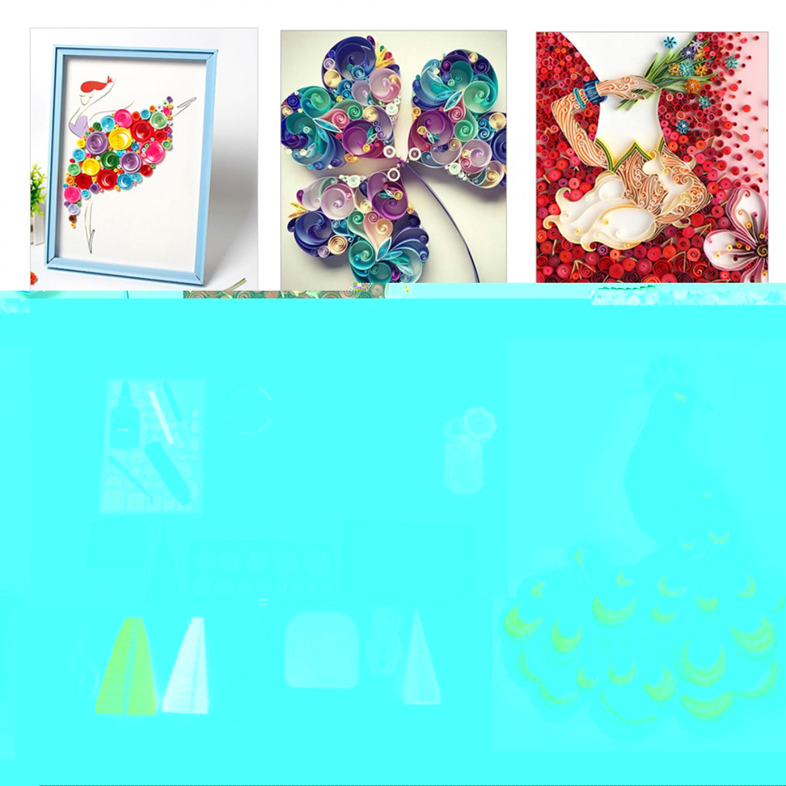 2024 24pcs Paper Quilling Tool Complete Set Electric Paper Curling Pen ...