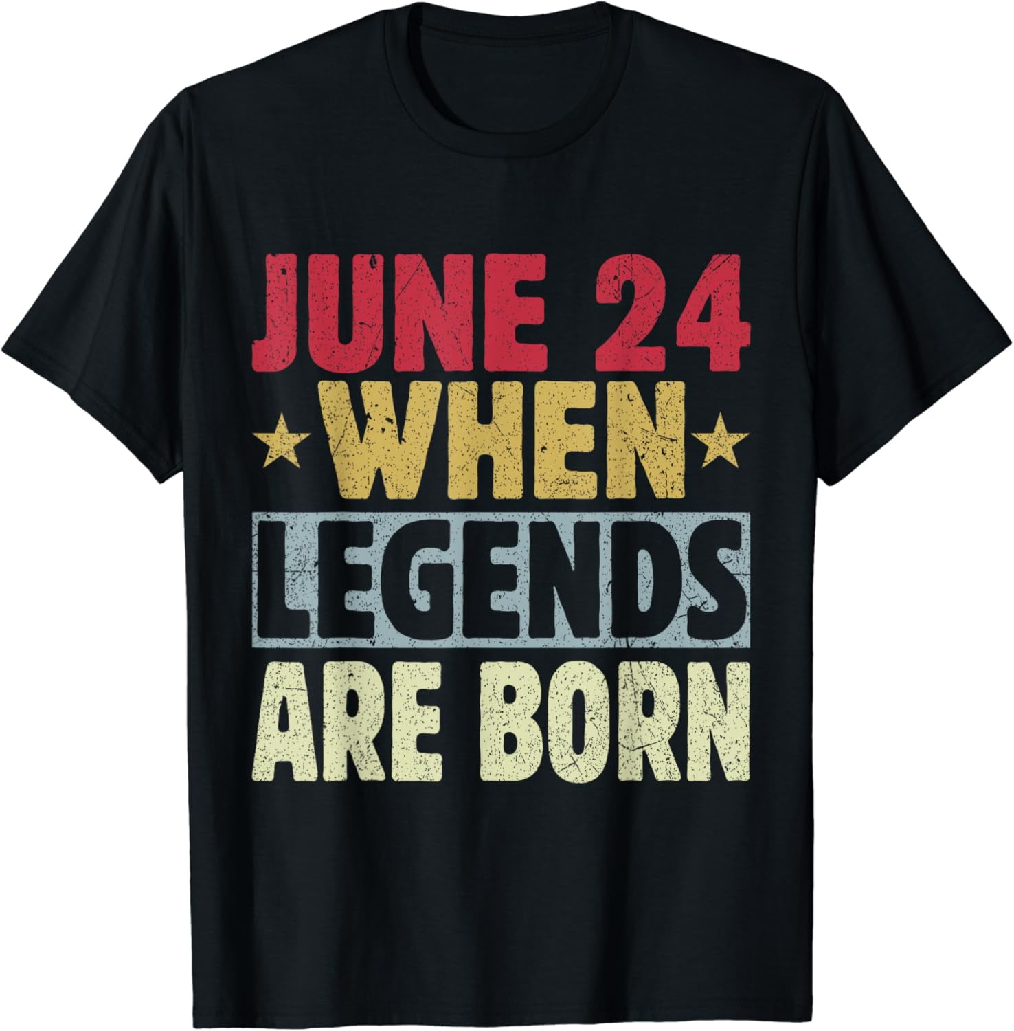 2024 24th Of June Birthday - June 24 Birthday T-Shirt mens t shirt ...